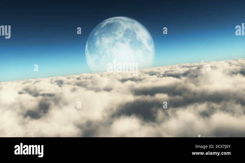 fly full moon 4k Stock Video Footage - Alamy