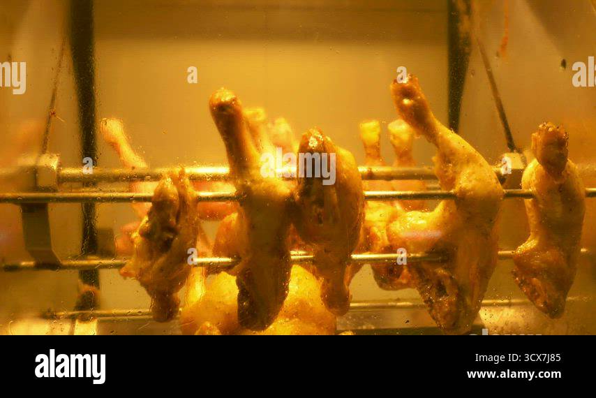 Roast chicken in machine grill Stock Videos & Footage - HD and 4K Video ...