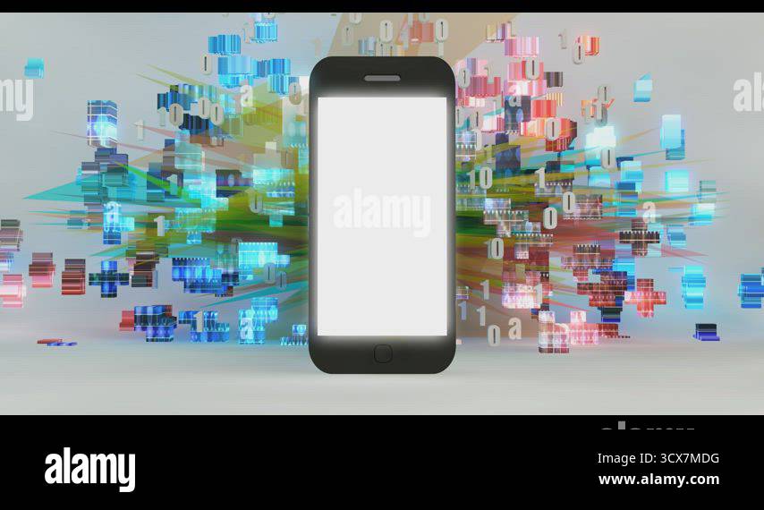 Cool New App Digital Advertisement Handphone Display Stock Video ...