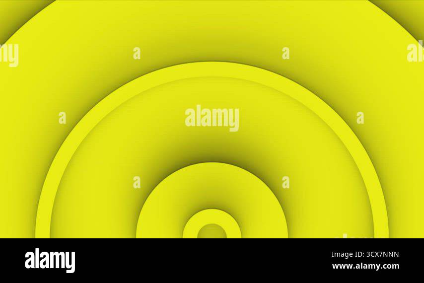 Looping background animation with yellow concentric circles moving from ...