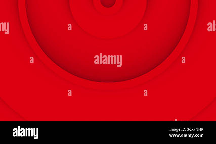 Looping background animation with red concentric circles moving from ...