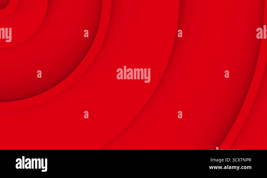 Looping background animation with red concentric circles moving from ...