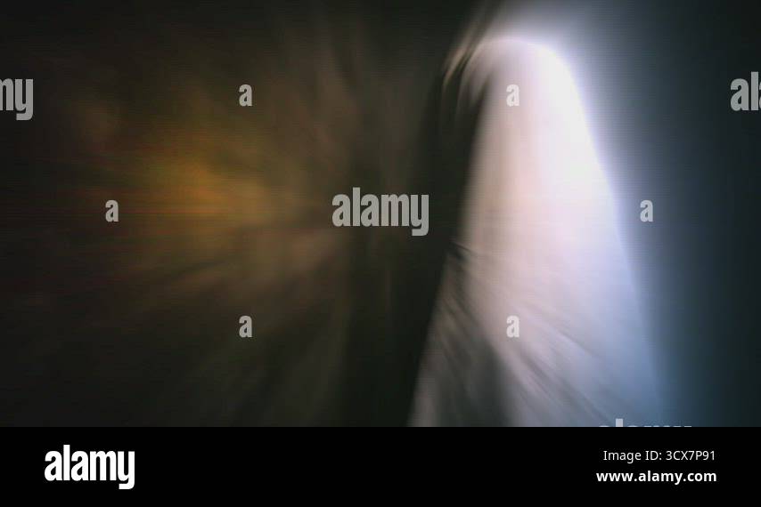 Shot of a man in some Halloween ghost costume in dark background with ...