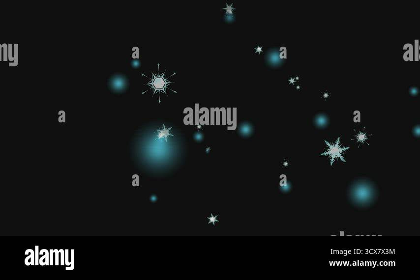 snowflake falling ice diamond dust particles element for Christmas and ...