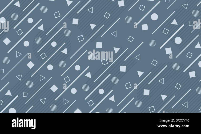 Geometric pattern background with shapes Stock Video Footage - Alamy