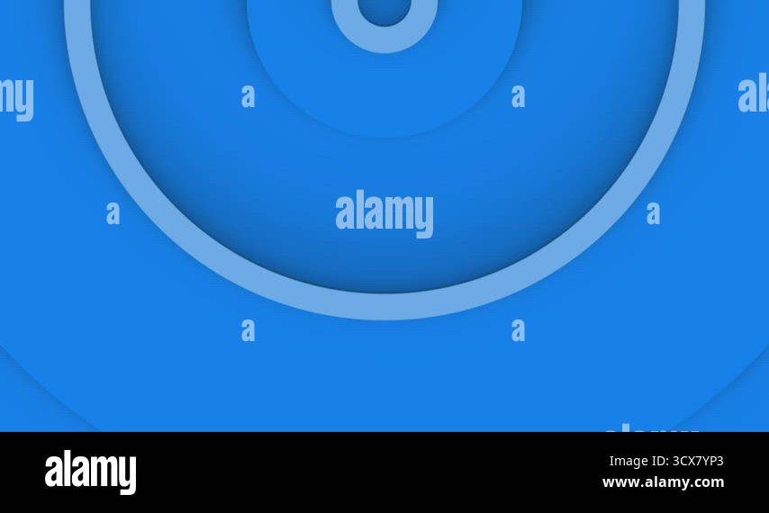 Looping background animation with blue concentric circles moving from ...