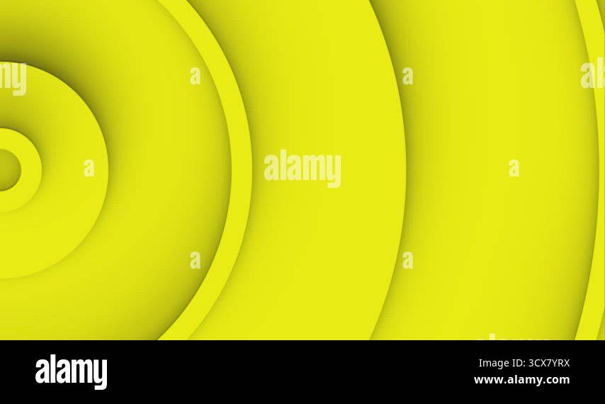 Looping background animation with yellow concentric circles moving from ...