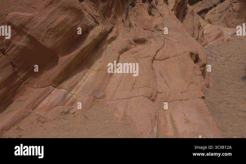Eroded by water and wind cliffs in the canyon. Little Wild Horse Canyon ...