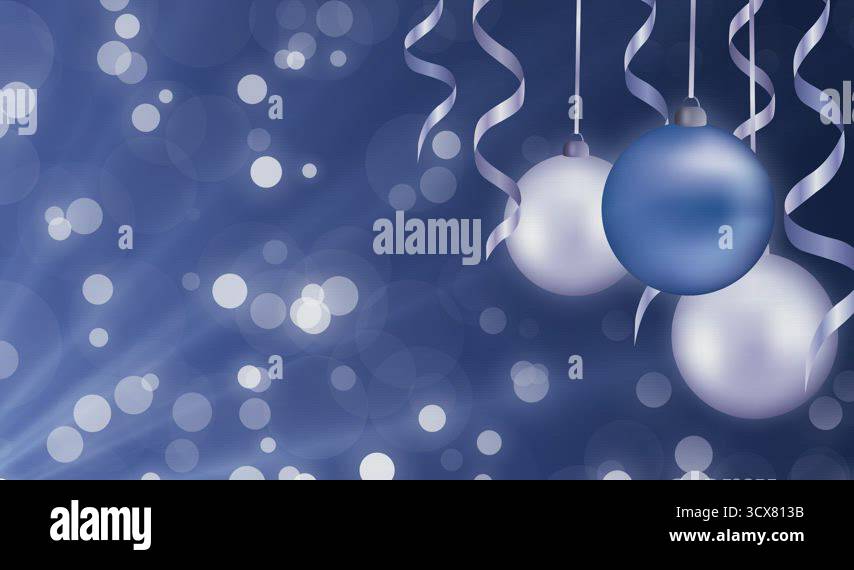 Christmas looping background 4K with Christmas balls, motion graphics ...