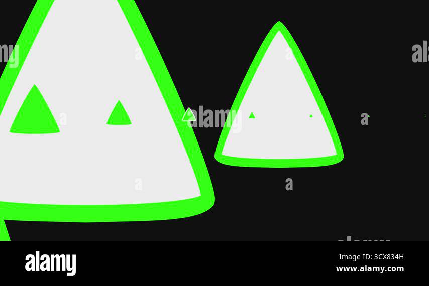 Rotating triangle animation background Stock Video Footage - Alamy