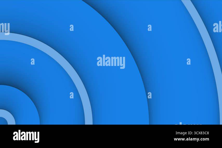 Looping background animation With blue concentric circles moving from ...