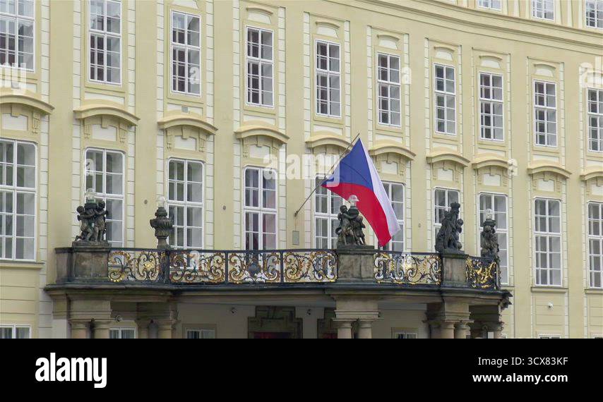 Czech republic prague national flag Stock Videos & Footage - HD and 4K ...