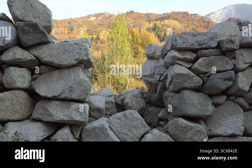 Stone castle, near the walls and inside Stock Video Footage - Alamy