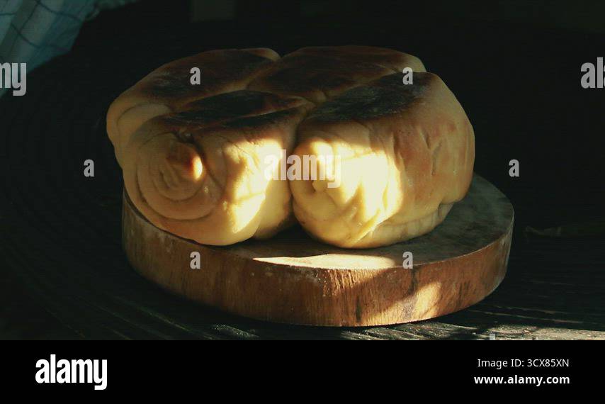 covering bread rolls 4K slowmotion Stock Video Footage - Alamy