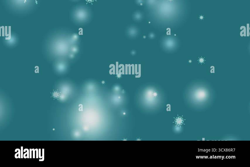 snowflake eight star branch thorn wing falling on black screen, ice ...