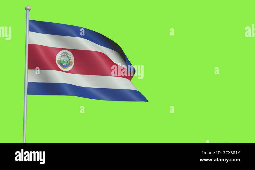 Costa rica flag slow motion Stock Videos & Footage - HD and 4K Video ...