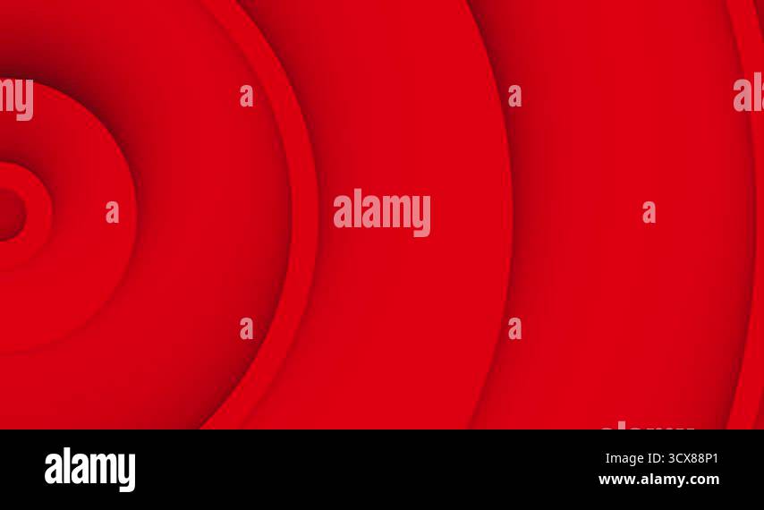 Looping background animation with red concentric circles moving from ...