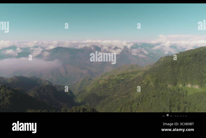Mountain Range View in Deoban forest, Chakrata, Uttrakhand,India is the ...