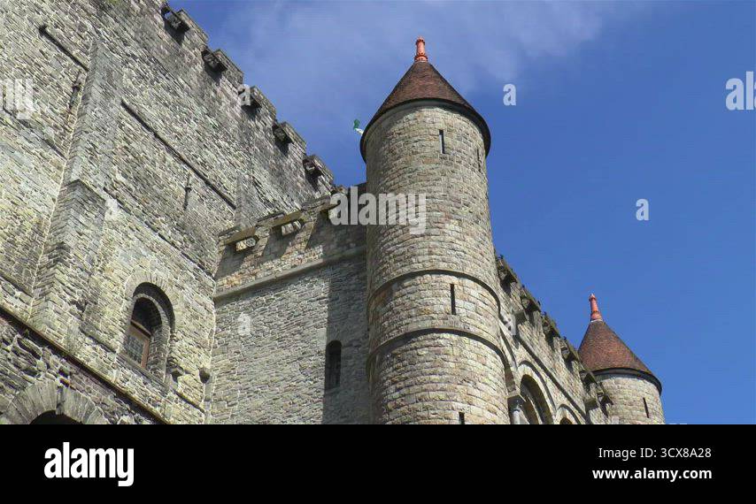 Medieval castle gravensteen counts Stock Videos & Footage - HD and 4K ...