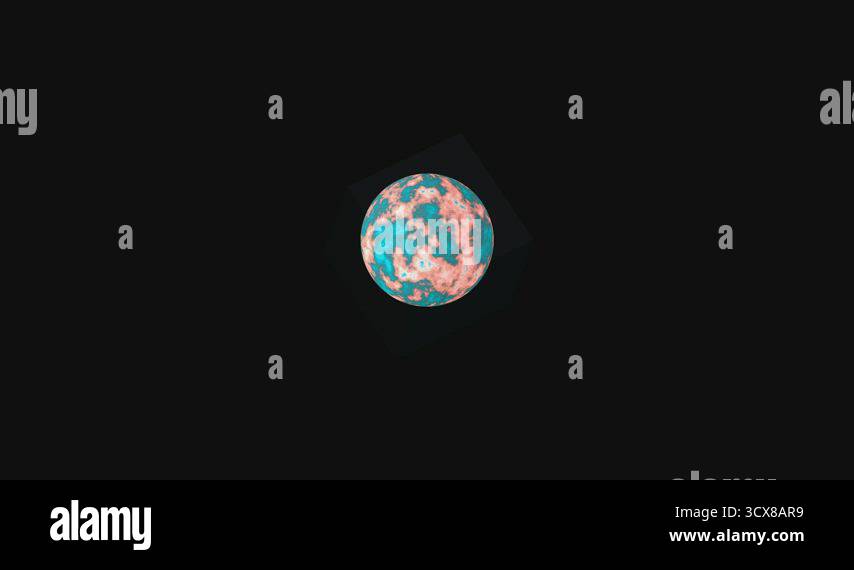 the cube core energy cool liquid bright blue and ocean color surface ...