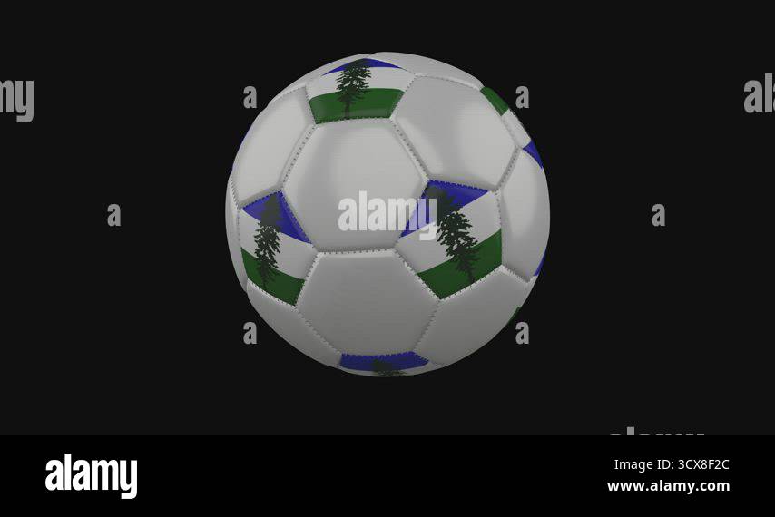 Cascadia flag on ball rotates on alpha transparency, loop Stock Video ...