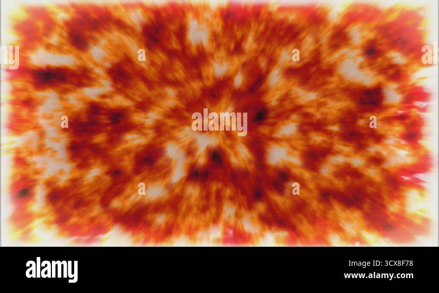 magma lava flame ray red and orange color surface slow fall down ...