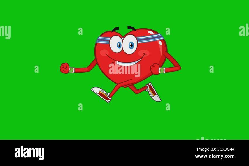 Heart running cartoon illustration Stock Videos & Footage - HD and 4K ...