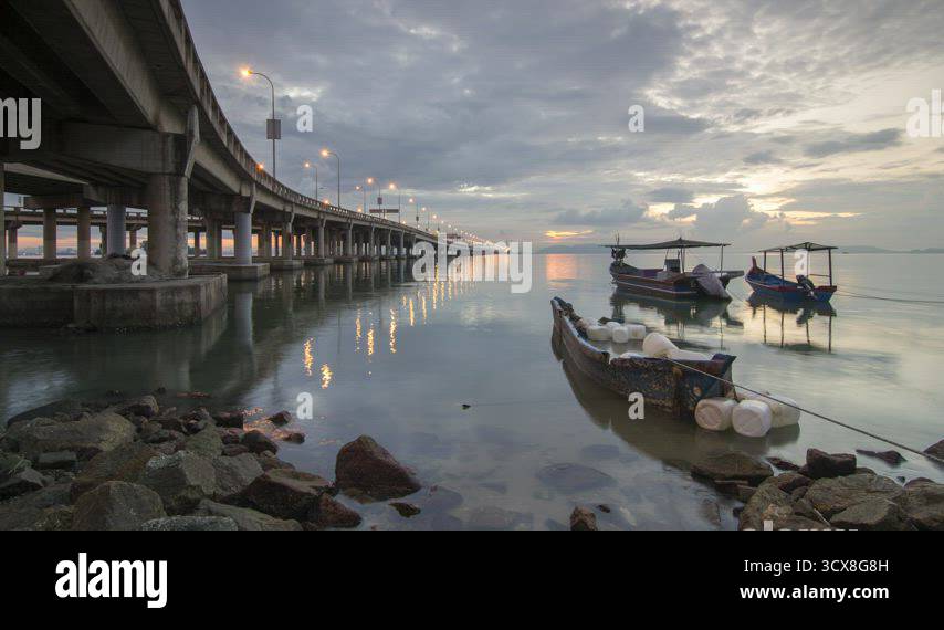 Sunrise under penang bridge Stock Videos & Footage - HD and 4K Video ...