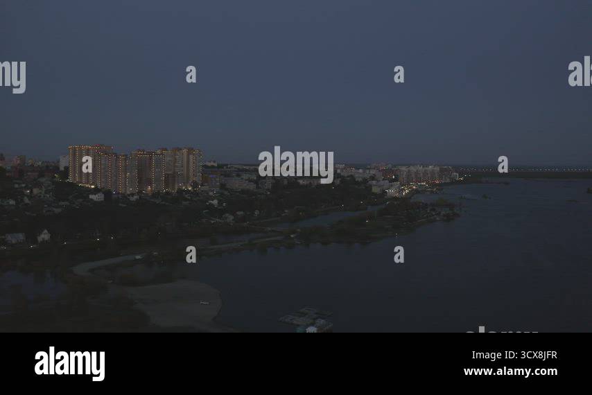 Aerial view night city irkutsk Stock Videos & Footage - HD and 4K Video ...