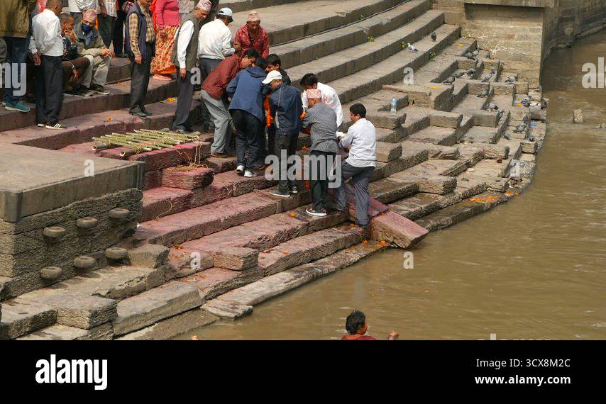 KATHMANDU, NEPAL - 8 OCTOBER 2018: Local Hindu people, traditional ...