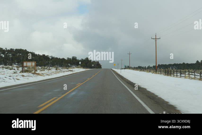 Road trip in USA from Zion to Bryce Canyon, driving auto in Utah ...