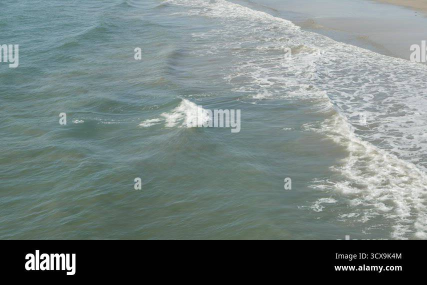 Pacific ocean big waves splashing, California coast seascape USA. Water ...