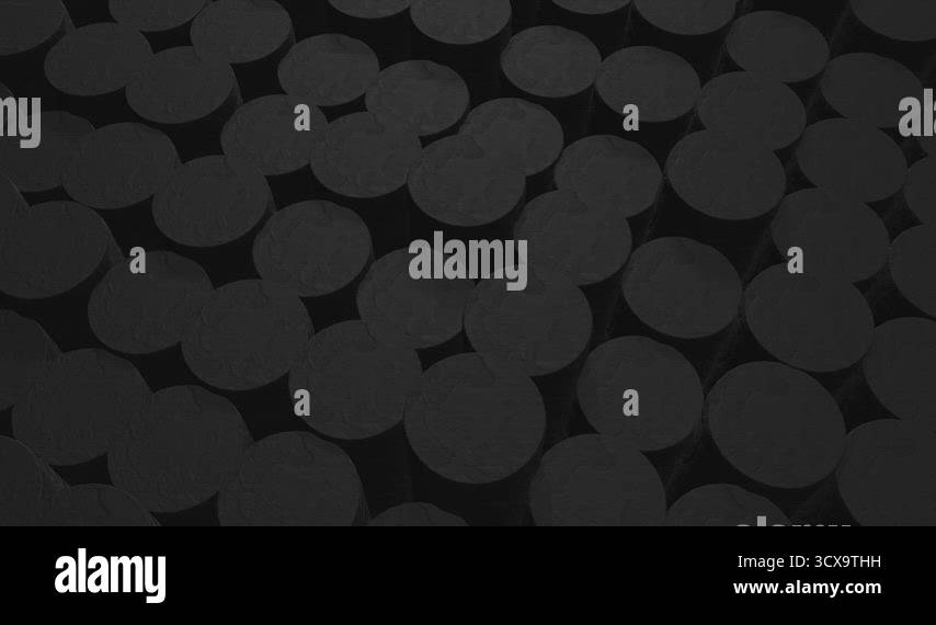 Black futuristic cylinders, barrels of movement on a minimalistic ...