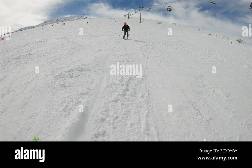 Skier skiing on slope Stock Videos & Footage - HD and 4K Video Clips ...