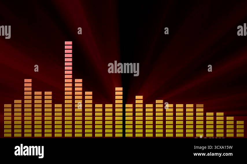 2d VU color Digital sound display Stock Video Footage - Alamy