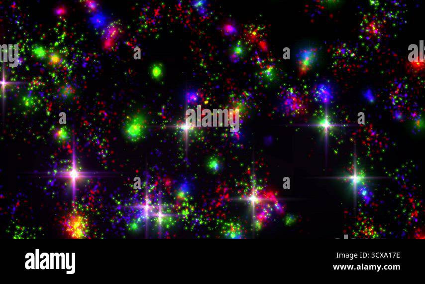 Color fireworks particles animation 4k Stock Video Footage - Alamy