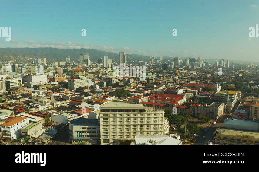 Modern city of Cebu with skyscrapers and buildings, Philippines Stock ...