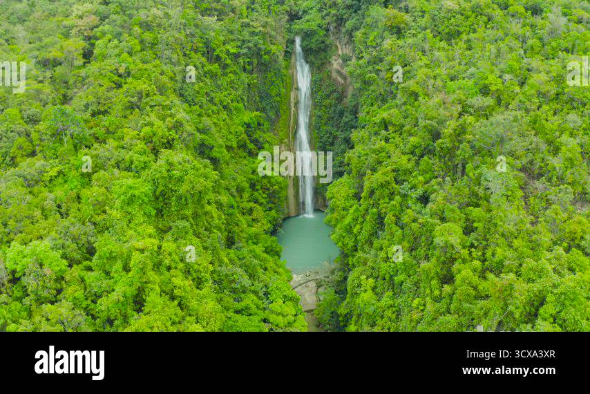 Beautiful tropical waterfall Philippines, Cebu Stock Video Footage - Alamy