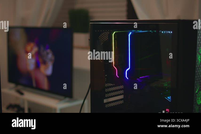 Powerful gaming unit colorful rgb Stock Videos & Footage - HD and 4K ...