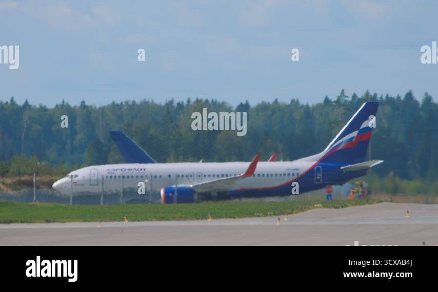 Airliner Russian Airlines Aeroflot Stock Video Footage - Alamy