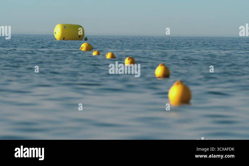 Line colorful plastic buoys delimit Stock Videos & Footage - HD and 4K ...