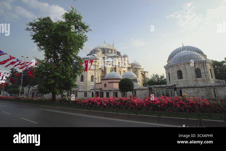 Exterior view of Sehzade Camii or the Prince Mosque built by Suleiman ...
