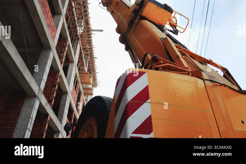Telescopic boom construction crane Stock Videos & Footage - HD and 4K ...