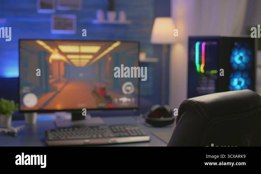 Close up empty gaming studio Stock Videos & Footage - HD and 4K Video ...