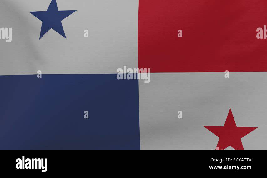 Panama waving flag seamless loop animation 4k Stock Video Footage - Alamy