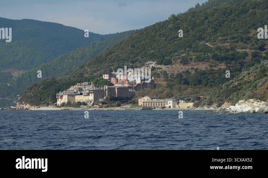Xenophontos monastery at Mount Athos in Autonomous Monastic State of ...