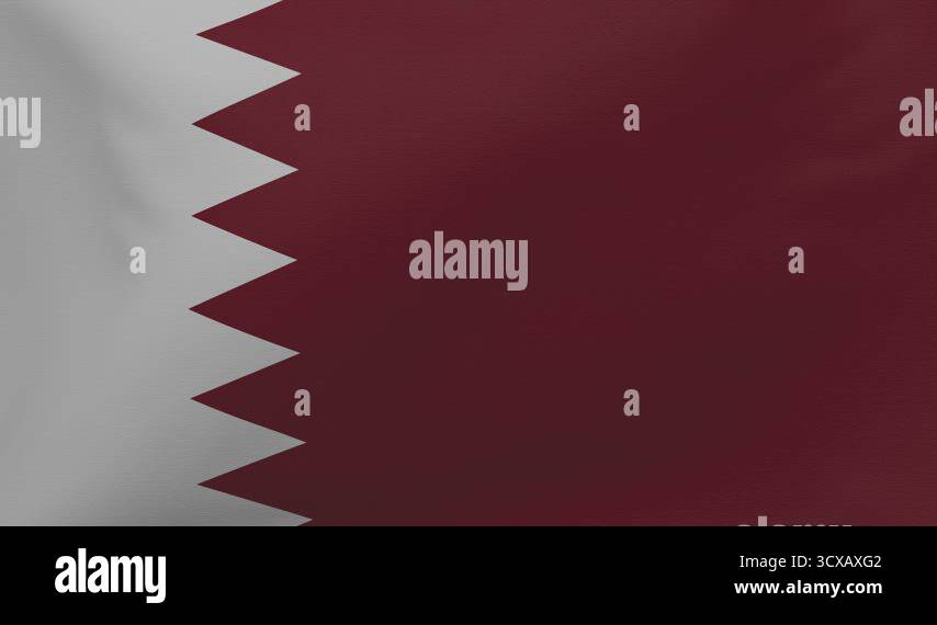 Qatar waving flag seamless loop animation 4k Stock Video Footage - Alamy