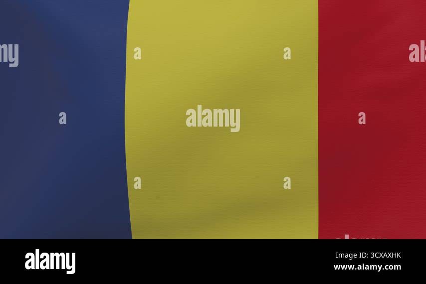 Romania waving flag seamless loop animation 4k Stock Video Footage - Alamy