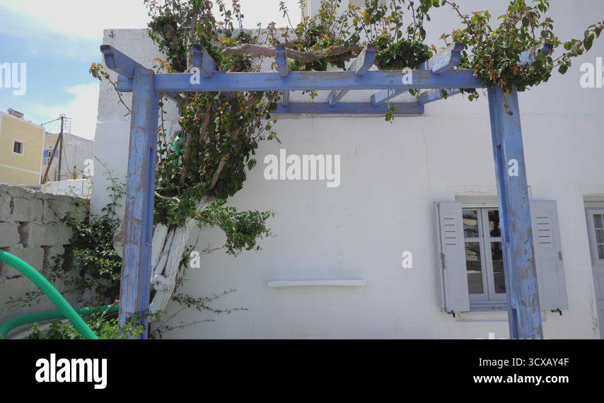 Greek island house pergola grape Stock Videos & Footage - HD and 4K ...