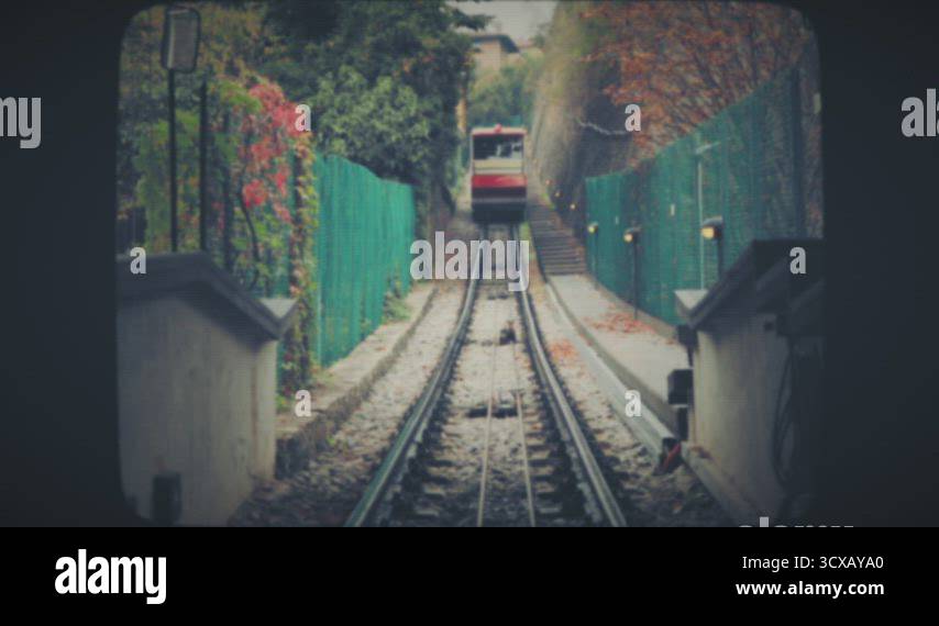 Red funicular arrives train station Stock Videos & Footage - HD and 4K ...